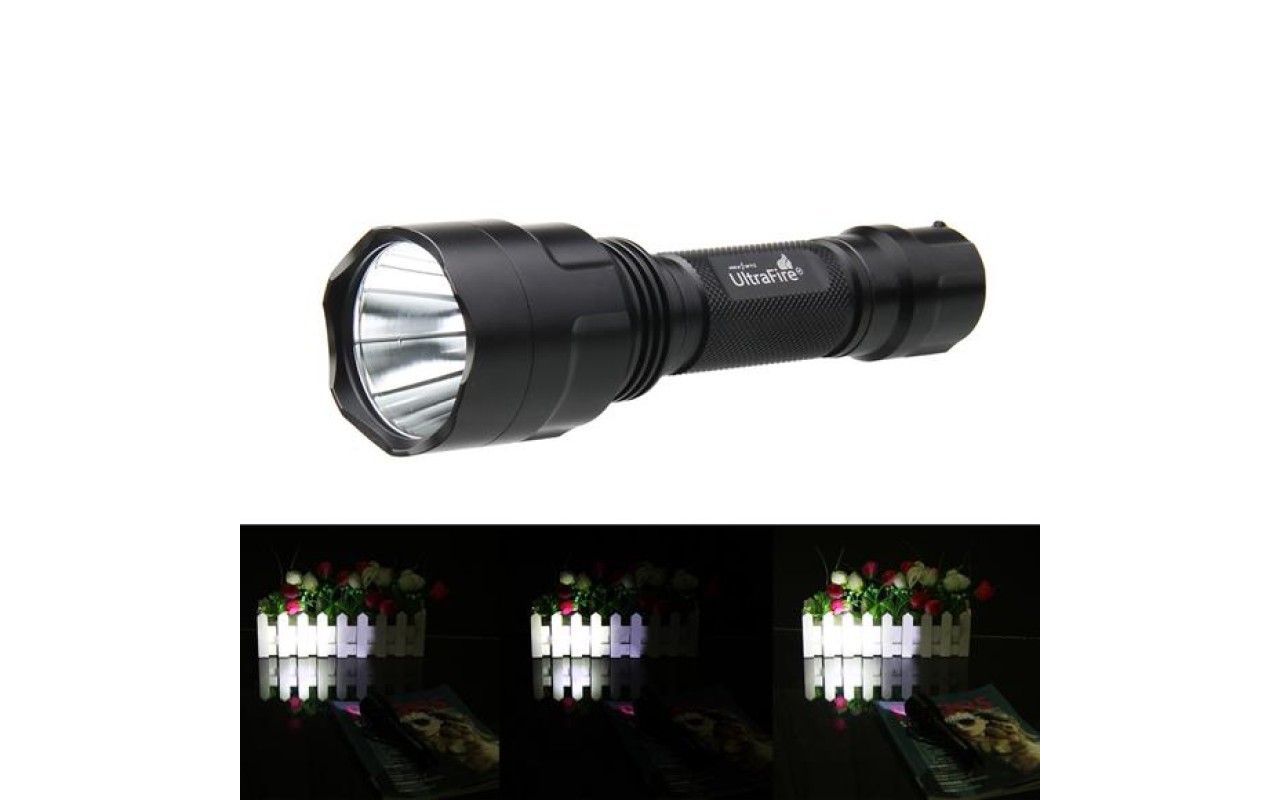 Ultrafire C8 XML T6 Powerful LED Torch Light Combo SET - Buy Ultrafire C8 in India | Lightorati